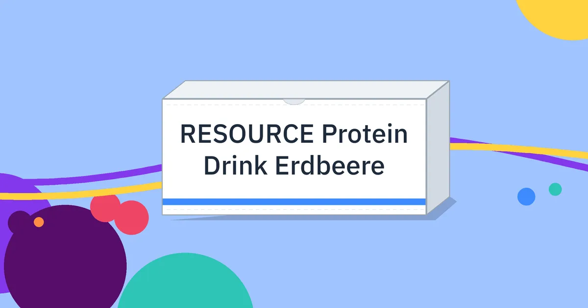 Symbolbild: Packung mit der Aufschrift RESOURCE Protein Drink Erdbeere (PZN 19820349) – Verfügbarkeit und Bezug in Apotheken in Frankfurt am Main
