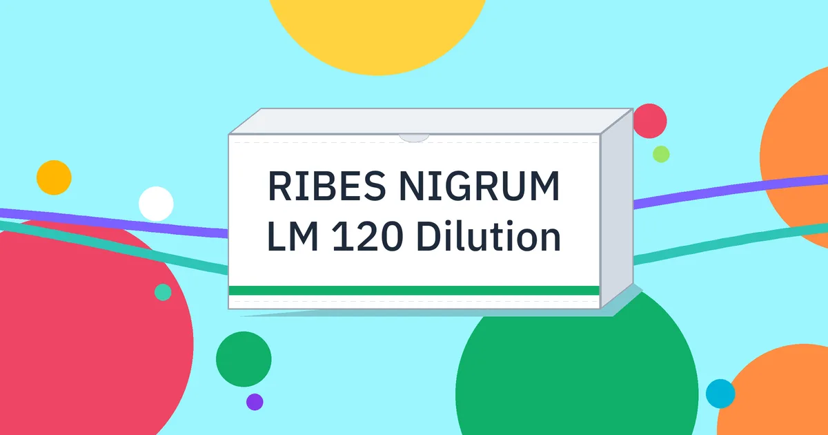 Symbolbild: Packung mit der Aufschrift RIBES NIGRUM LM 120 Dilution (PZN 13679401) – Verfügbarkeit und Bezug in Apotheken in Frankfurt am Main