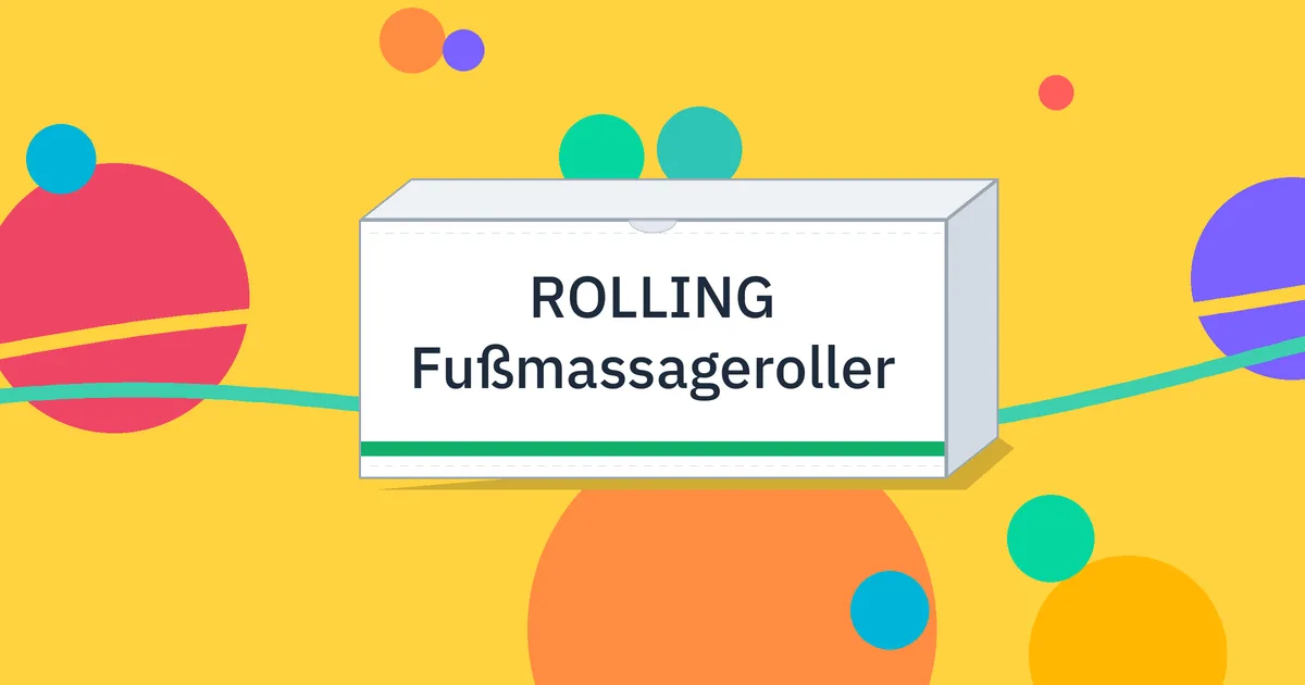 Symbolbild: Packung mit der Aufschrift ROLLING Fußmassageroller (PZN 03668744) – Verfügbarkeit und Bezug in Apotheken in Frankfurt am Main