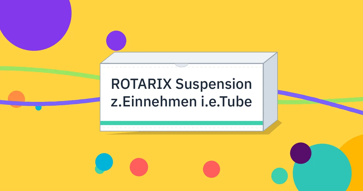 Symbolbild: Packung mit der Aufschrift ROTARIX Suspension z.Einnehmen i.e.Tube (PZN 18084517) – Verfügbarkeit und Bezug in Apotheken in Frankfurt am Main