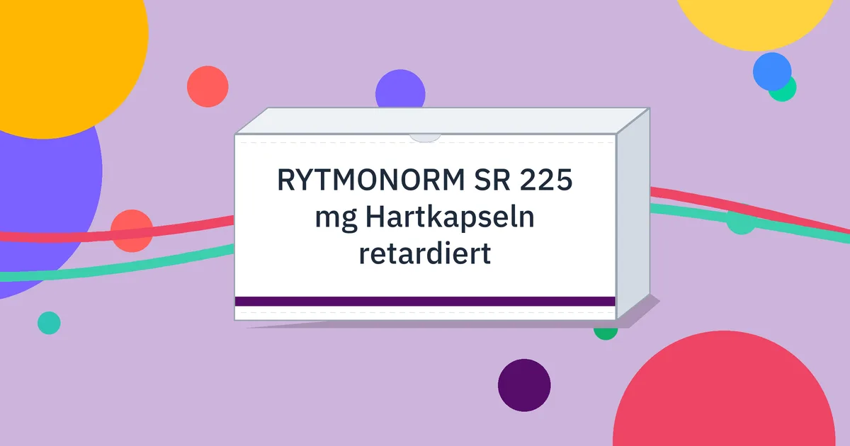 Symbolbild: Packung mit der Aufschrift RYTMONORM SR 225 mg Hartkapseln retardiert (PZN 04677768) – Verfügbarkeit und Bezug in Apotheken in Frankfurt am Main