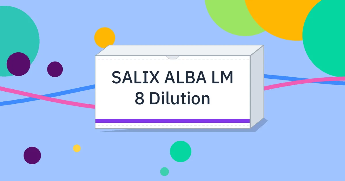 Symbolbild: Packung mit der Aufschrift SALIX ALBA LM 8 Dilution (PZN 13177585) – Verfügbarkeit und Bezug in Apotheken in Frankfurt am Main