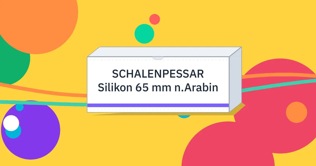 Symbolbild: Packung mit der Aufschrift SCHALENPESSAR Silikon 65 mm n.Arabin (PZN 00241666) – Verfügbarkeit und Bezug in Apotheken in Frankfurt am Main