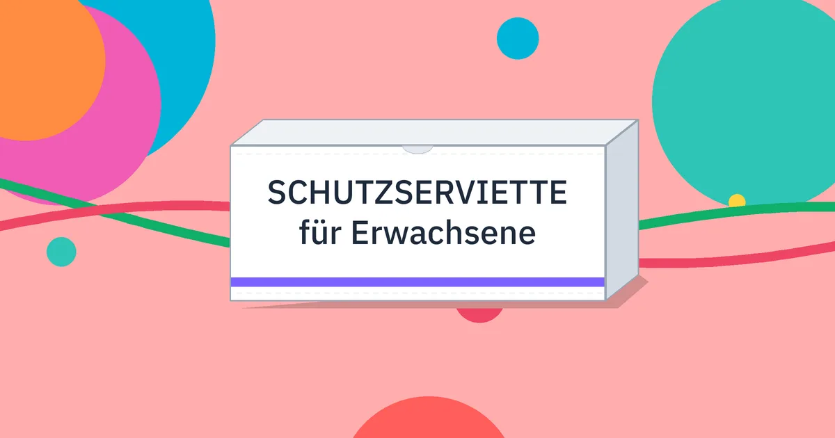 Symbolbild: Packung mit der Aufschrift SCHUTZSERVIETTE für Erwachsene (PZN 04454040) – Verfügbarkeit und Bezug in Apotheken in Frankfurt am Main