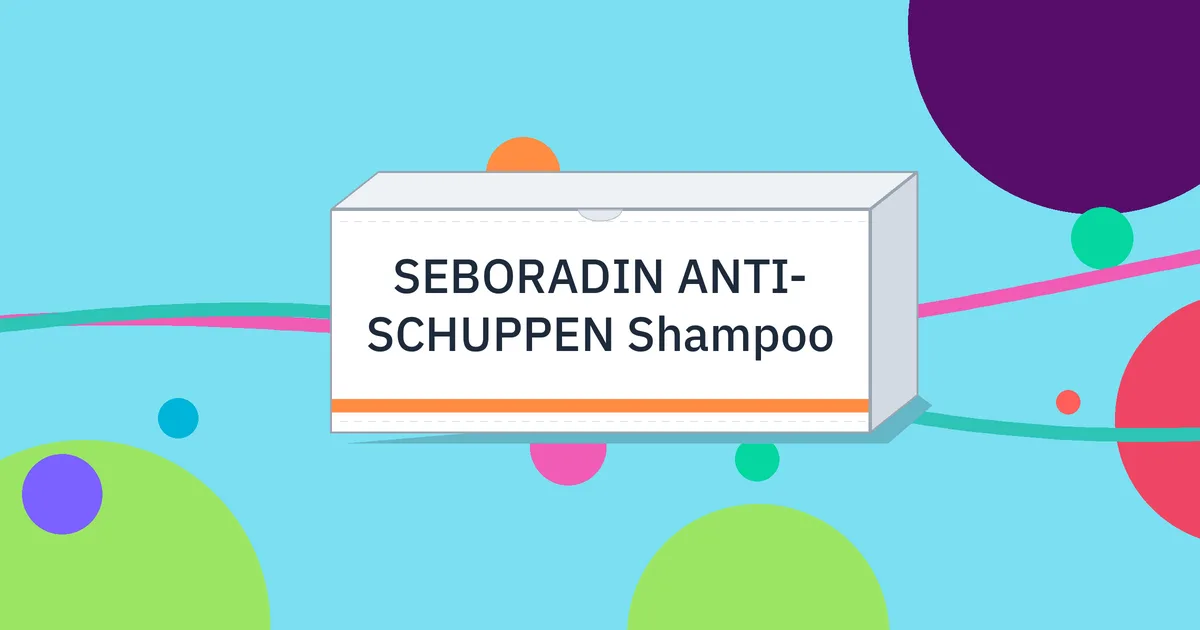 Symbolbild: Packung mit der Aufschrift SEBORADIN ANTI-SCHUPPEN Shampoo (PZN 18402621) – Verfügbarkeit und Bezug in Apotheken in Frankfurt am Main