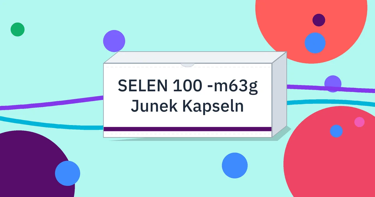 Symbolbild: Packung mit der Aufschrift SELEN 100 -m63g Junek Kapseln (PZN 01099644) – Verfügbarkeit und Bezug in Apotheken in Frankfurt am Main