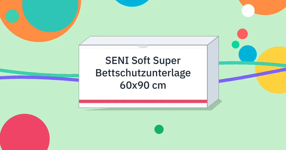 Symbolbild: Packung mit der Aufschrift SENI Soft Super Bettschutzunterlage 60x90 cm (PZN 20024221) – Verfügbarkeit und Bezug in Apotheken in Frankfurt am Main