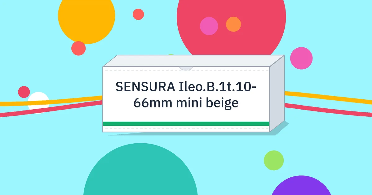 Symbolbild: Packung mit der Aufschrift SENSURA Ileo.B.1t.10-66mm mini beige (PZN 03029435) – Verfügbarkeit und Bezug in Apotheken in Frankfurt am Main