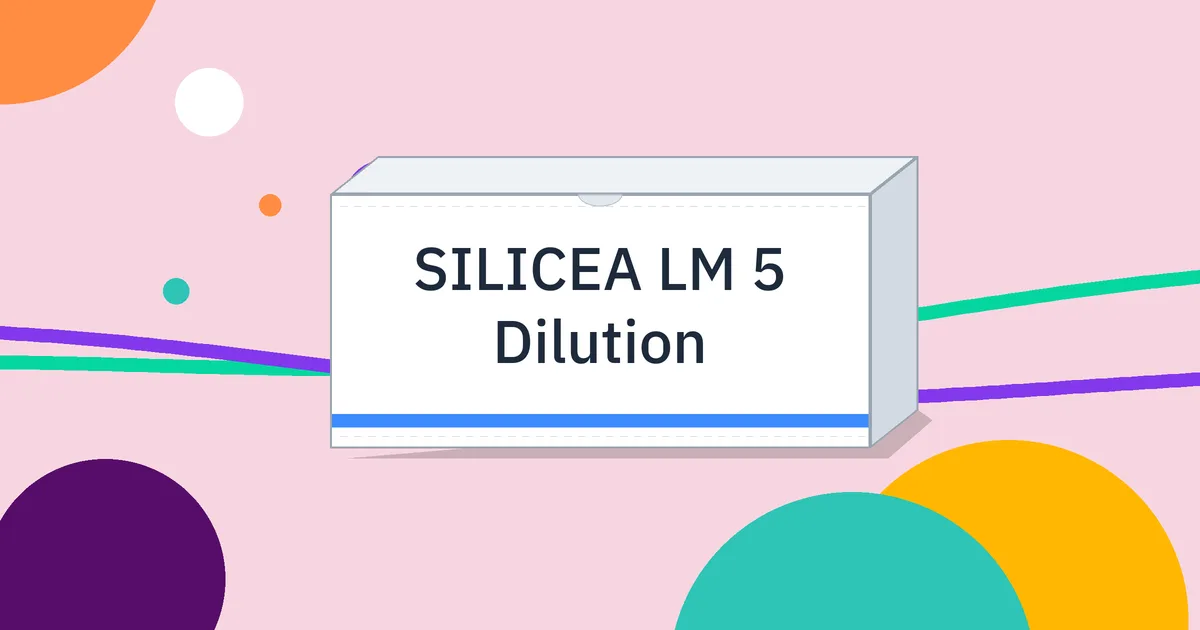 Symbolbild: Packung mit der Aufschrift SILICEA LM 5 Dilution (PZN 13190137) – Verfügbarkeit und Bezug in Apotheken in Frankfurt am Main