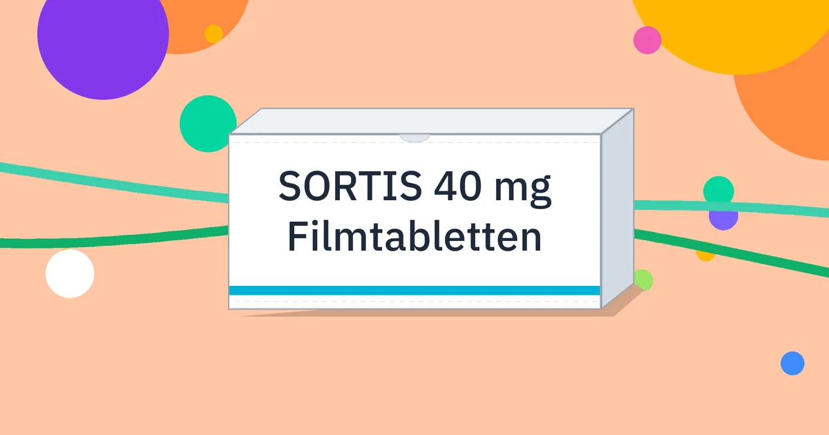 Symbolbild: Packung mit der Aufschrift SORTIS 40 mg Filmtabletten (PZN 16700998) – Verfügbarkeit und Bezug in Apotheken in Frankfurt am Main