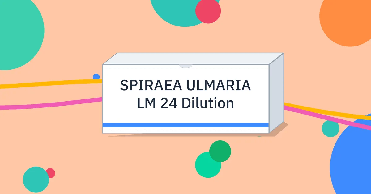 Symbolbild: Packung mit der Aufschrift SPIRAEA ULMARIA LM 24 Dilution (PZN 13196217) – Verfügbarkeit und Bezug in Apotheken in Frankfurt am Main