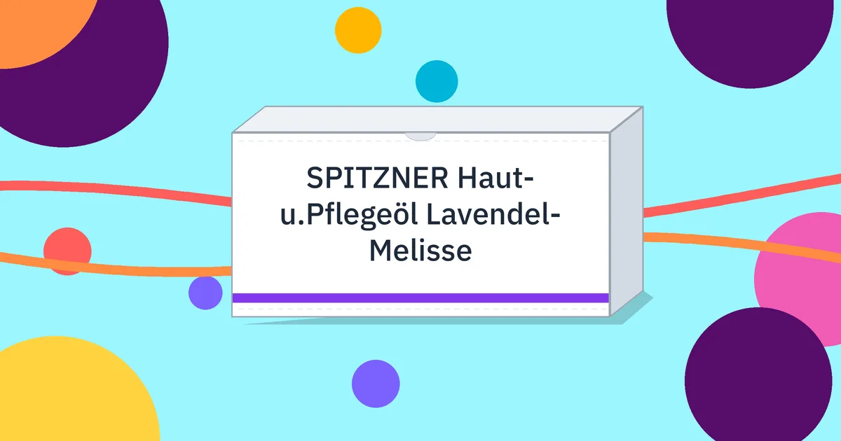 Symbolbild: Packung mit der Aufschrift SPITZNER Haut- u.Pflegeöl Lavendel-Melisse (PZN 19388627) – Verfügbarkeit und Bezug in Apotheken in Frankfurt am Main