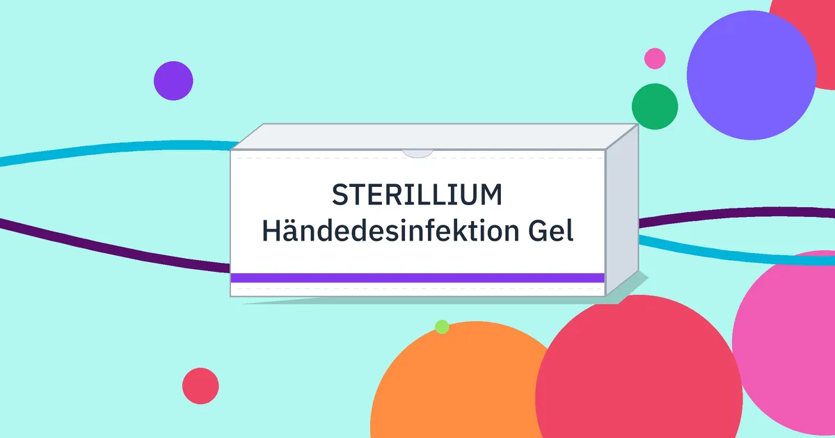 Symbolbild: Packung mit der Aufschrift STERILLIUM Händedesinfektion Gel (PZN 20634362) – Verfügbarkeit und Bezug in Apotheken in Frankfurt am Main