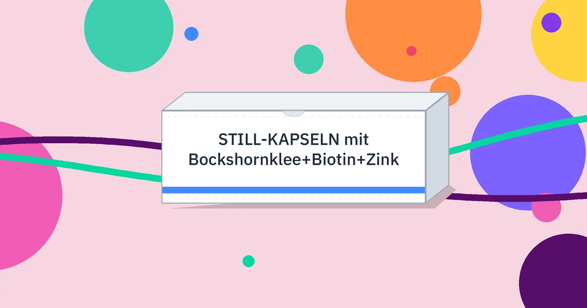 Symbolbild: Packung mit der Aufschrift STILL-KAPSELN mit Bockshornklee+Biotin+Zink (PZN 18445949) – Verfügbarkeit und Bezug in Apotheken in Frankfurt am Main
