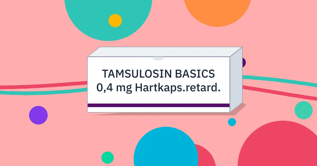 Symbolbild: Packung mit der Aufschrift TAMSULOSIN BASICS 0,4 mg Hartkaps.retard. (PZN 07796048) – Verfügbarkeit und Bezug in Apotheken in Frankfurt am Main