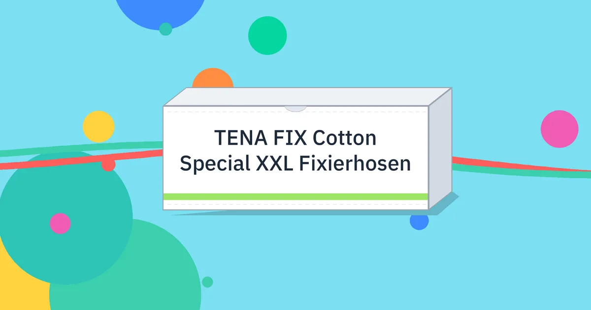 Symbolbild: Packung mit der Aufschrift TENA FIX Cotton Special XXL Fixierhosen (PZN 13907813) – Verfügbarkeit und Bezug in Apotheken in Frankfurt am Main