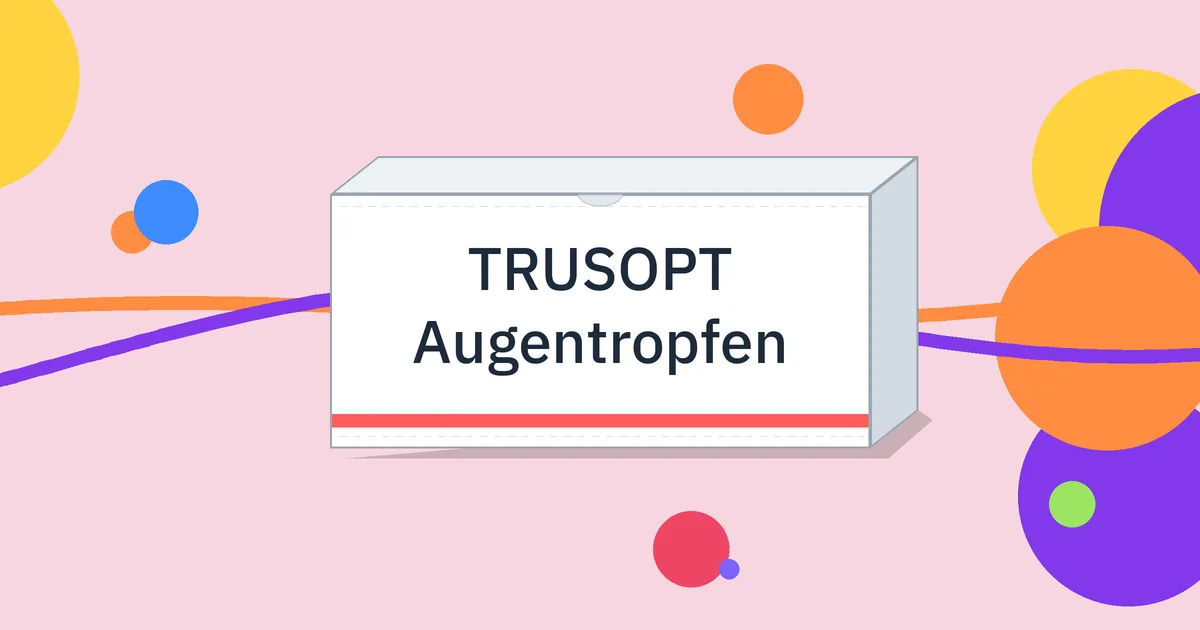Symbolbild: Packung mit der Aufschrift TRUSOPT Augentropfen (PZN 00990623) – Verfügbarkeit und Bezug in Apotheken in Frankfurt am Main