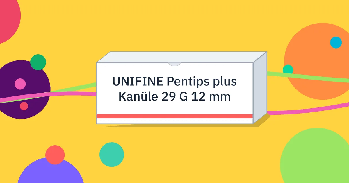 Symbolbild: Packung mit der Aufschrift UNIFINE Pentips plus Kanüle 29 G 12 mm (PZN 06562762) – Verfügbarkeit und Bezug in Apotheken in Frankfurt am Main