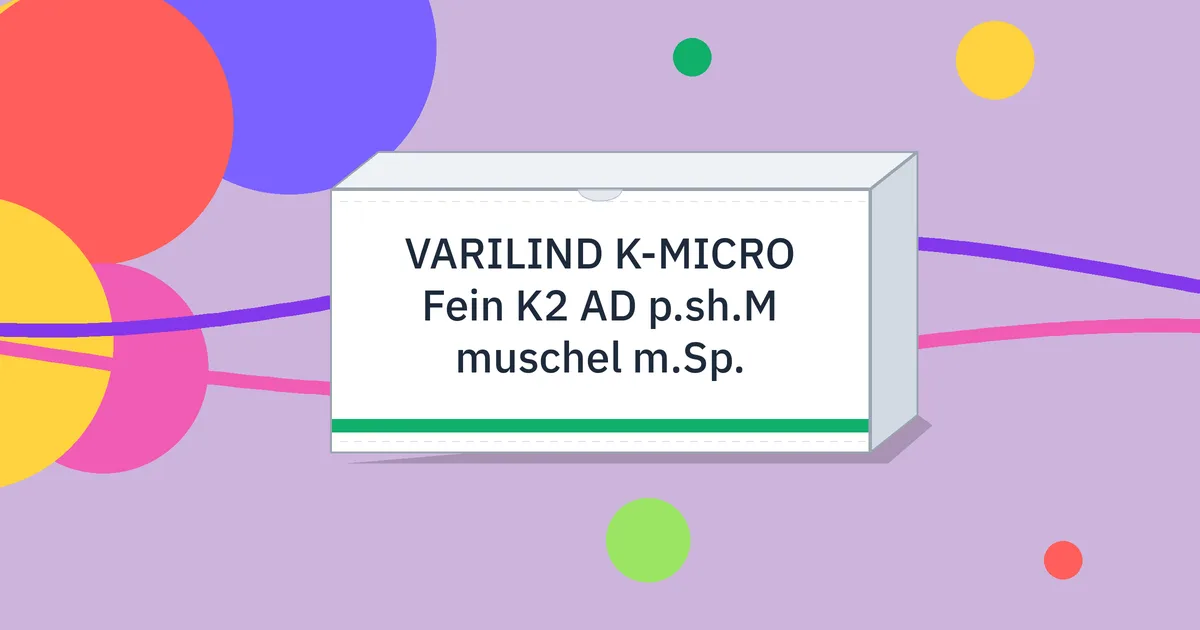 Symbolbild: Packung mit der Aufschrift VARILIND K-MICRO Fein K2 AD p.sh.M muschel m.Sp. (PZN 20559376) – Verfügbarkeit und Bezug in Apotheken in Frankfurt am Main