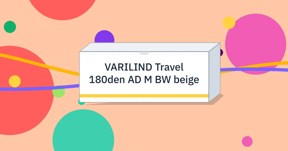 Symbolbild: Packung mit der Aufschrift VARILIND Travel 180den AD M BW beige (PZN 04252879) – Verfügbarkeit und Bezug in Apotheken in Frankfurt am Main