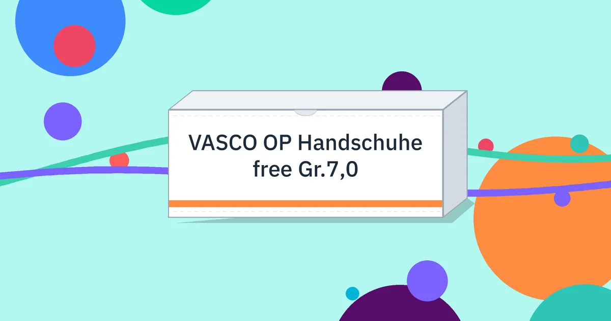 Symbolbild: Packung mit der Aufschrift VASCO OP Handschuhe free Gr.7,0 (PZN 03736173) – Verfügbarkeit und Bezug in Apotheken in Frankfurt am Main