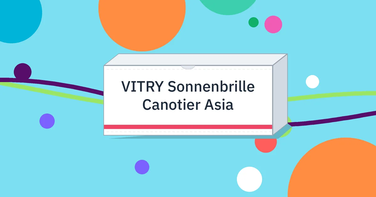Symbolbild: Packung mit der Aufschrift VITRY Sonnenbrille Canotier Asia (PZN 18452725) – Verfügbarkeit und Bezug in Apotheken in Frankfurt am Main