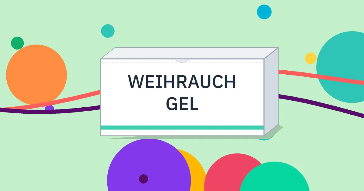 Symbolbild: Packung mit der Aufschrift WEIHRAUCH GEL (PZN 14309310) – Verfügbarkeit und Bezug in Apotheken in Frankfurt am Main