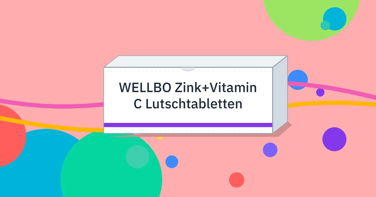 Symbolbild: Packung mit der Aufschrift WELLBO Zink+Vitamin C Lutschtabletten (PZN 05024577) – Verfügbarkeit und Bezug in Apotheken in Frankfurt am Main