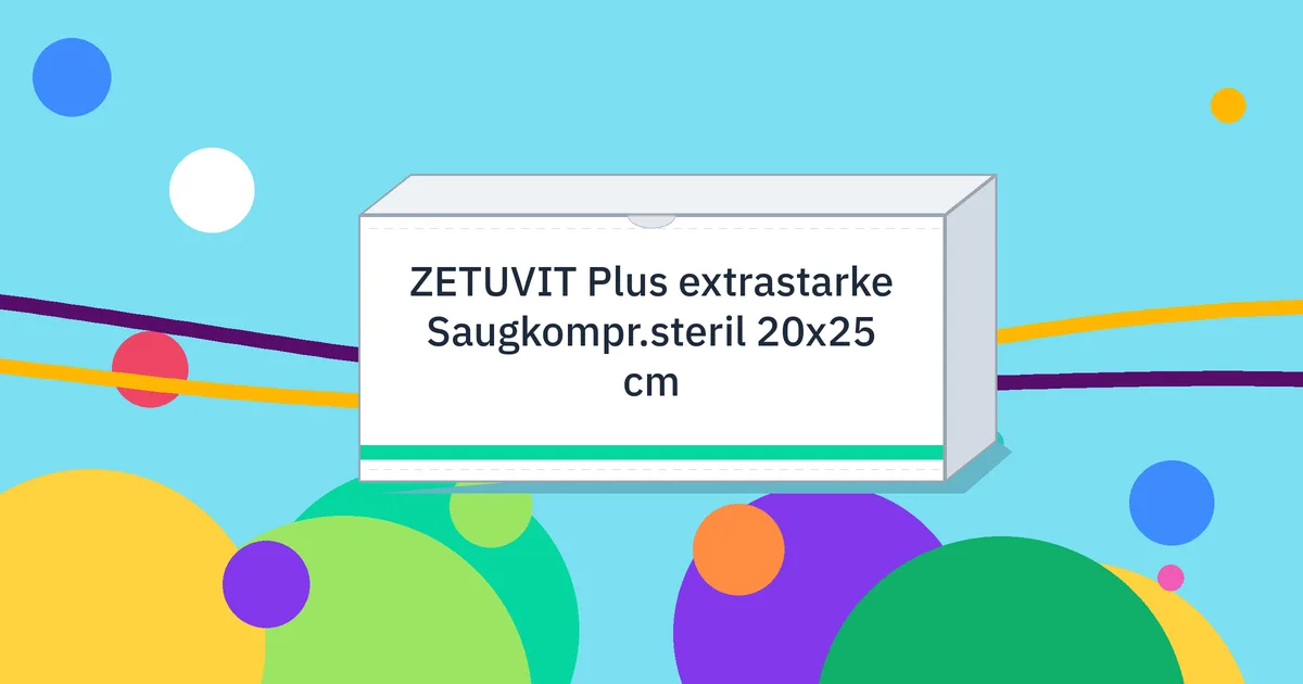 Symbolbild: Packung mit der Aufschrift ZETUVIT Plus extrastarke Saugkompr.steril 20x25 cm (PZN 18797499) – Verfügbarkeit und Bezug in Apotheken in Frankfurt am Main