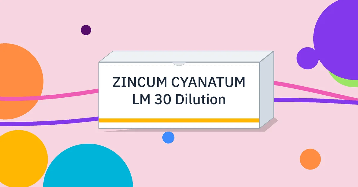 Symbolbild: Packung mit der Aufschrift ZINCUM CYANATUM LM 30 Dilution (PZN 13292702) – Verfügbarkeit und Bezug in Apotheken in Frankfurt am Main