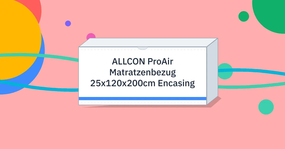 Symbolbild: Packung mit der Aufschrift ALLCON ProAir Matratzenbezug 25x120x200cm Encasing (PZN 20043276) – Verfügbarkeit und Bezug in Apotheken in Frankfurt am Main