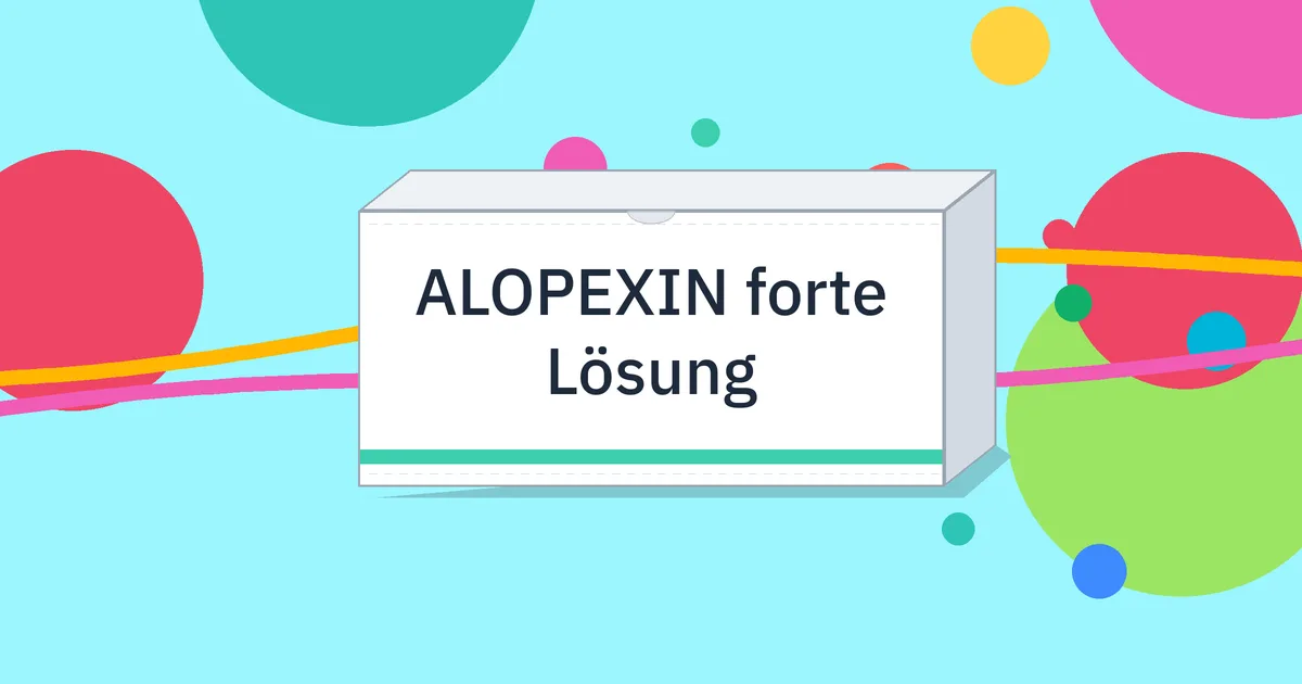 Symbolbild: Packung mit der Aufschrift ALOPEXIN forte Lösung (PZN 15810845) – Verfügbarkeit und Bezug in Apotheken in Frankfurt am Main