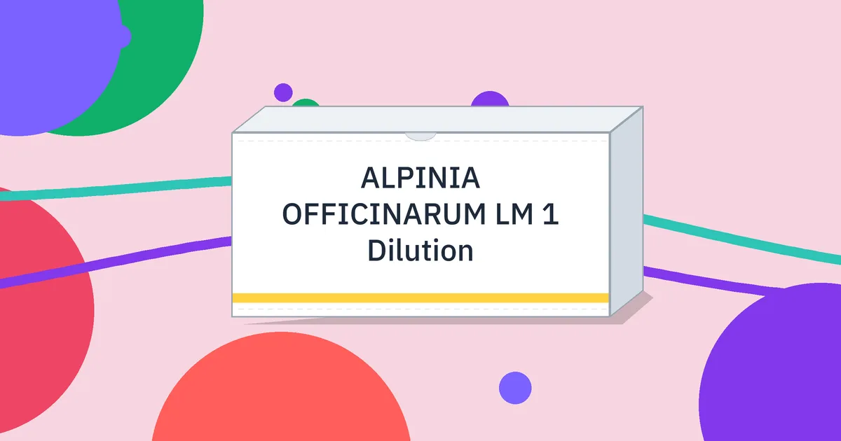 Symbolbild: Packung mit der Aufschrift ALPINIA OFFICINARUM LM 1 Dilution (PZN 13313717) – Verfügbarkeit und Bezug in Apotheken in Frankfurt am Main