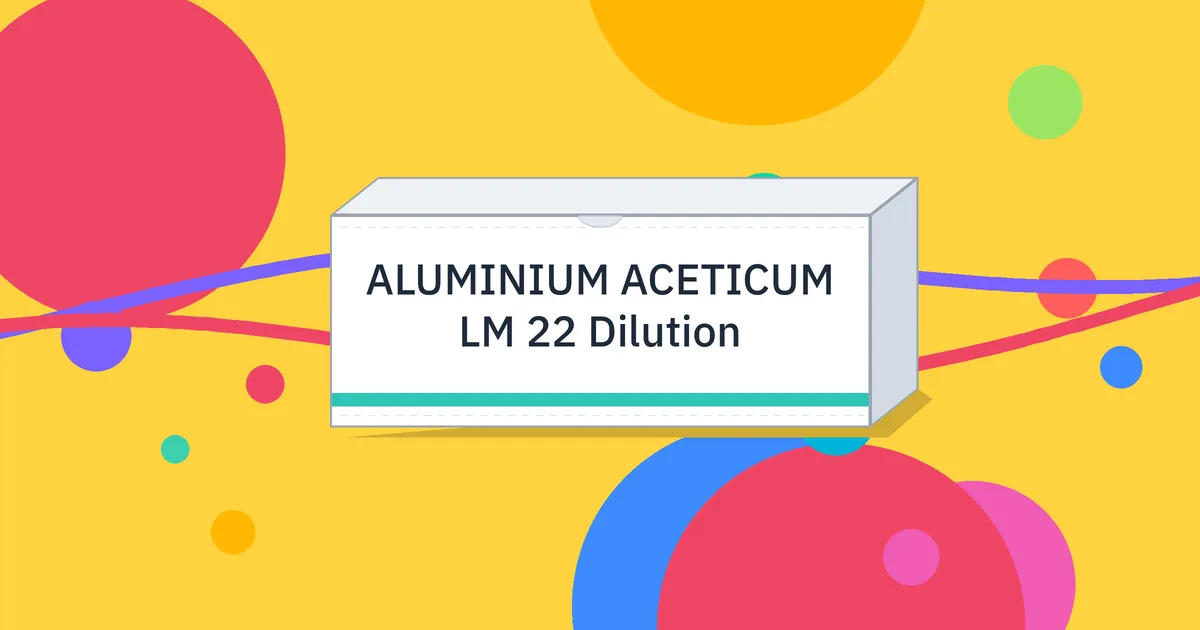 Symbolbild: Packung mit der Aufschrift ALUMINIUM ACETICUM LM 22 Dilution (PZN 13316348) – Verfügbarkeit und Bezug in Apotheken in Frankfurt am Main