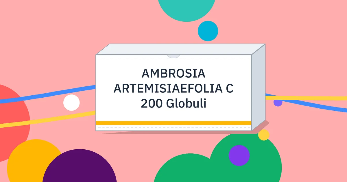 Symbolbild: Packung mit der Aufschrift AMBROSIA ARTEMISIAEFOLIA C 200 Globuli (PZN 16688748) – Verfügbarkeit und Bezug in Apotheken in Frankfurt am Main