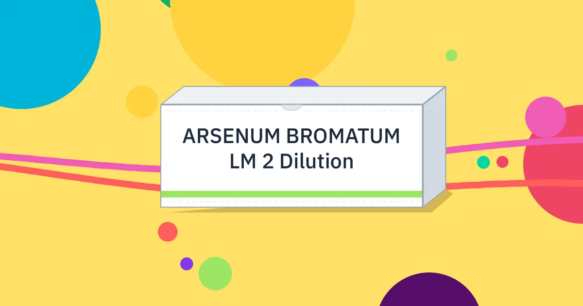 Symbolbild: Packung mit der Aufschrift ARSENUM BROMATUM LM 2 Dilution (PZN 12771180) – Verfügbarkeit und Bezug in Apotheken in Frankfurt am Main