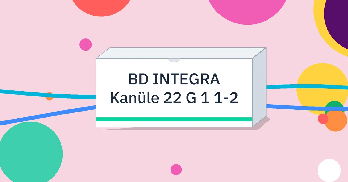 Symbolbild: Packung mit der Aufschrift BD INTEGRA Kanüle 22 G 1 1-2 (PZN 02326740) – Verfügbarkeit und Bezug in Apotheken in Frankfurt am Main