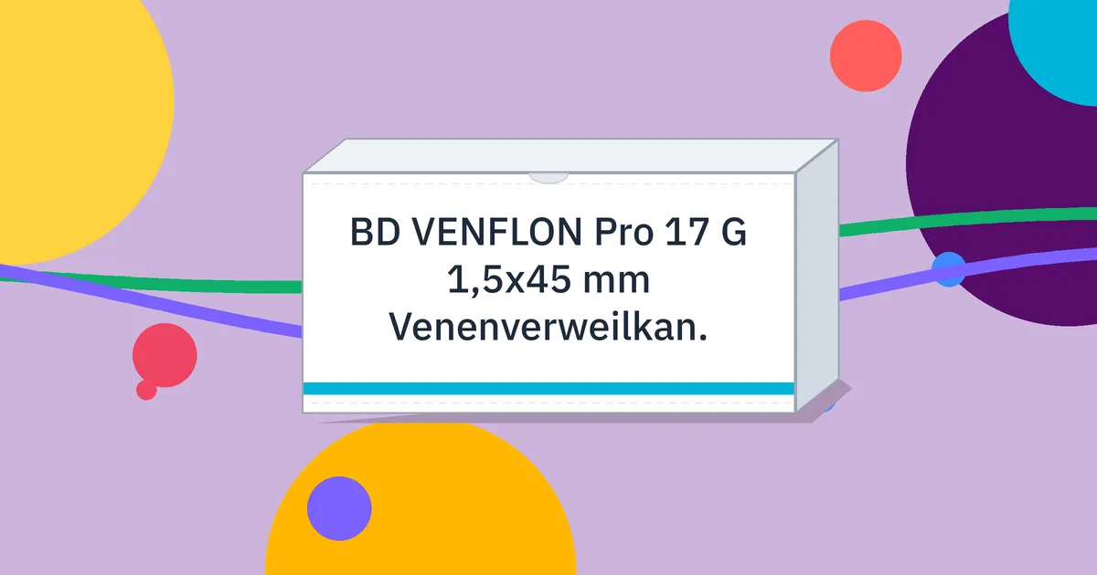 Symbolbild: Packung mit der Aufschrift BD VENFLON Pro 17 G 1,5x45 mm Venenverweilkan. (PZN 09239429) – Verfügbarkeit und Bezug in Apotheken in Frankfurt am Main