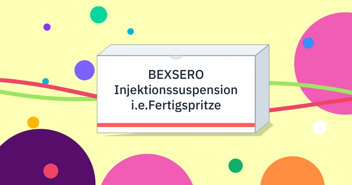 Symbolbild: Packung mit der Aufschrift BEXSERO Injektionssuspension i.e.Fertigspritze (PZN 16866078) – Verfügbarkeit und Bezug in Apotheken in Frankfurt am Main