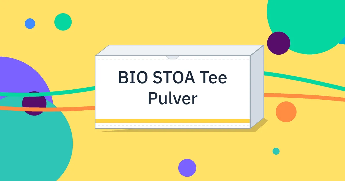 Symbolbild: Packung mit der Aufschrift BIO STOA Tee Pulver (PZN 20843309) – Verfügbarkeit und Bezug in Apotheken in Frankfurt am Main