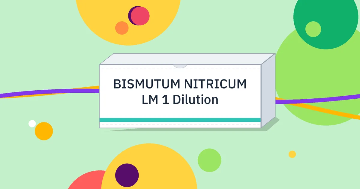 Symbolbild: Packung mit der Aufschrift BISMUTUM NITRICUM LM 1 Dilution (PZN 13386604) – Verfügbarkeit und Bezug in Apotheken in Frankfurt am Main