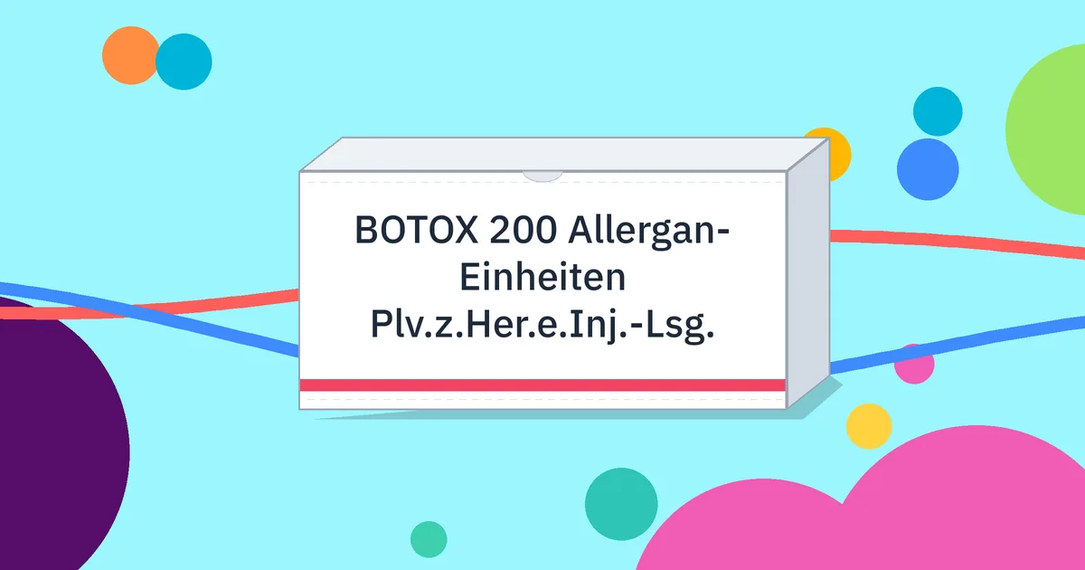 Symbolbild: Packung mit der Aufschrift BOTOX 200 Allergan-Einheiten Plv.z.Her.e.Inj.-Lsg. (PZN 12146418) – Verfügbarkeit und Bezug in Apotheken in Frankfurt am Main