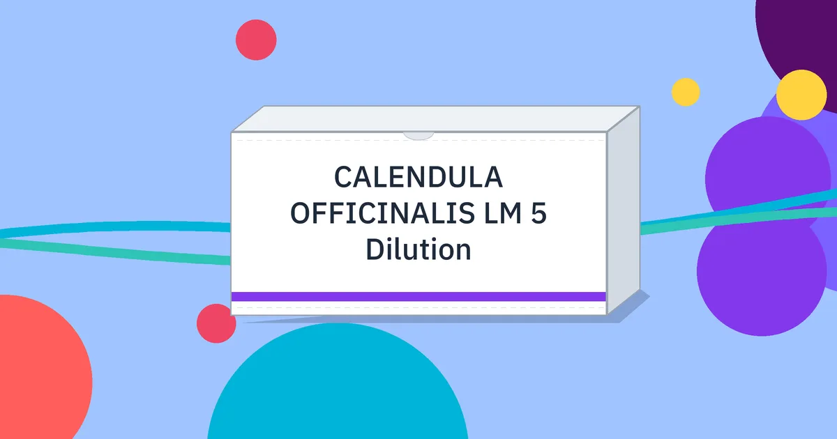 Symbolbild: Packung mit der Aufschrift CALENDULA OFFICINALIS LM 5 Dilution (PZN 12807311) – Verfügbarkeit und Bezug in Apotheken in Frankfurt am Main