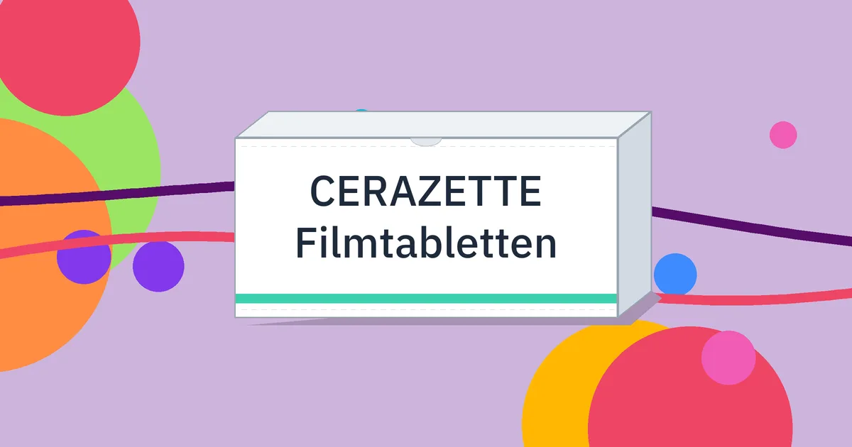 Symbolbild: Packung mit der Aufschrift CERAZETTE Filmtabletten (PZN 06102687) – Verfügbarkeit und Bezug in Apotheken in Frankfurt am Main