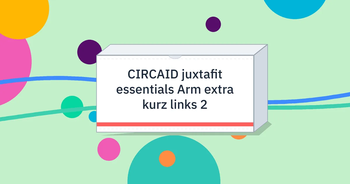 Symbolbild: Packung mit der Aufschrift CIRCAID juxtafit essentials Arm extra kurz links 2 (PZN 17939678) – Verfügbarkeit und Bezug in Apotheken in Frankfurt am Main