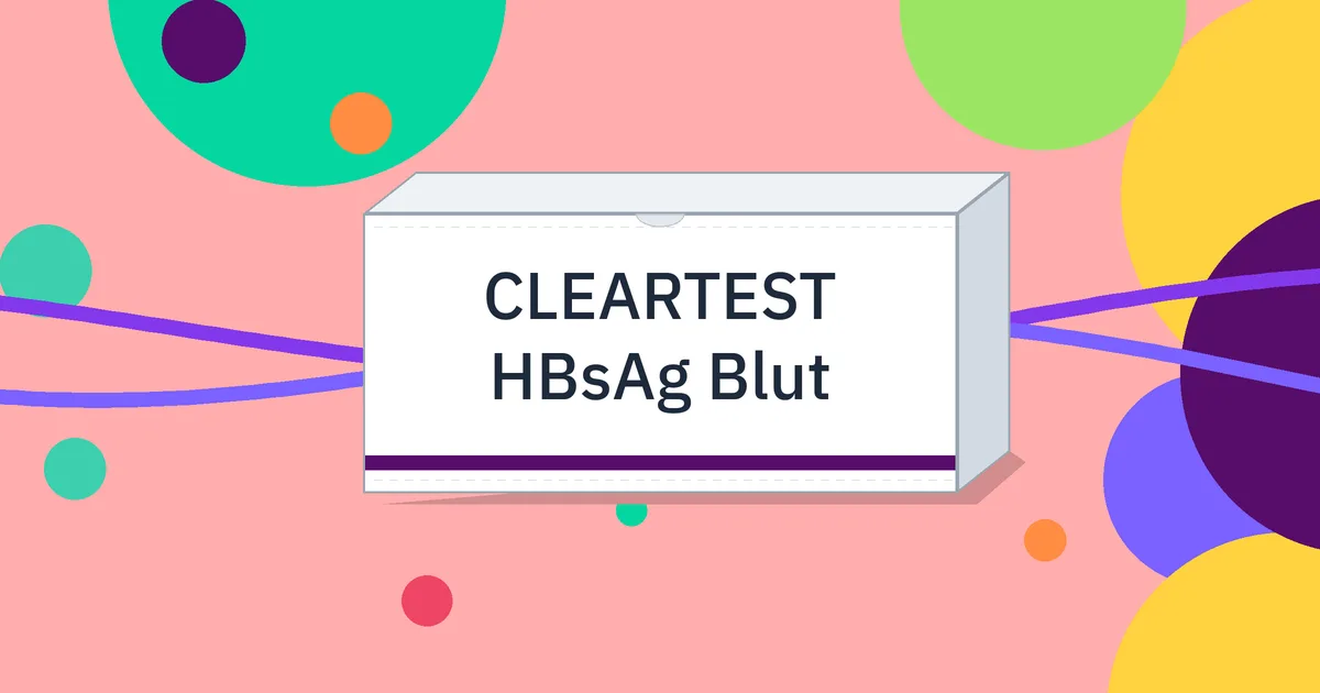 Symbolbild: Packung mit der Aufschrift CLEARTEST HBsAg Blut (PZN 18717856) – Verfügbarkeit und Bezug in Apotheken in Frankfurt am Main