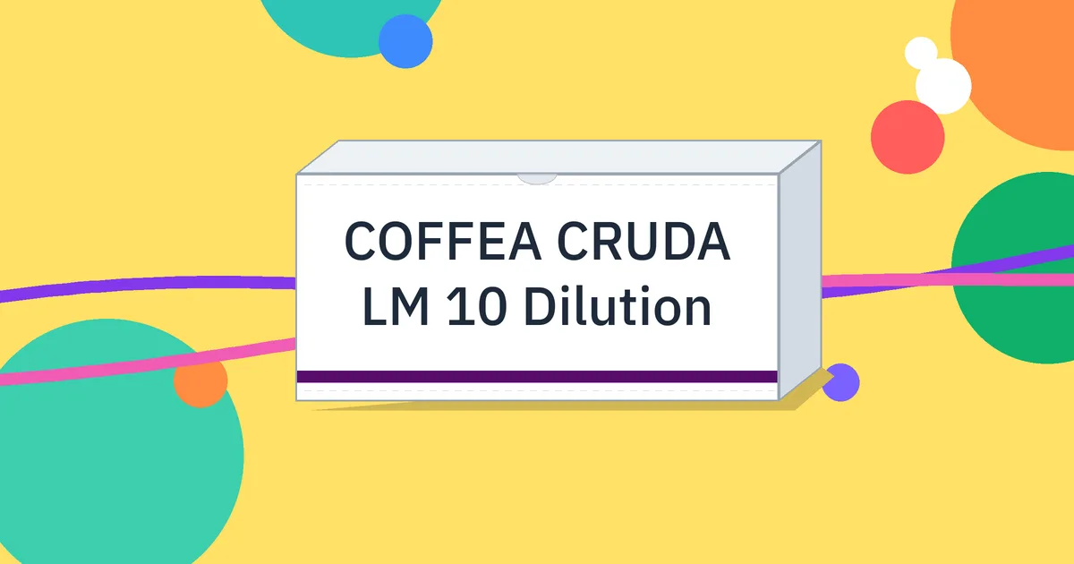 Symbolbild: Packung mit der Aufschrift COFFEA CRUDA LM 10 Dilution (PZN 12830853) – Verfügbarkeit und Bezug in Apotheken in Frankfurt am Main