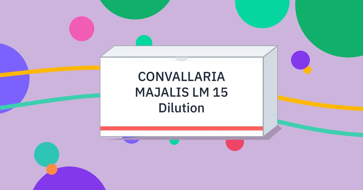 Symbolbild: Packung mit der Aufschrift CONVALLARIA MAJALIS LM 15 Dilution (PZN 12833538) – Verfügbarkeit und Bezug in Apotheken in Frankfurt am Main