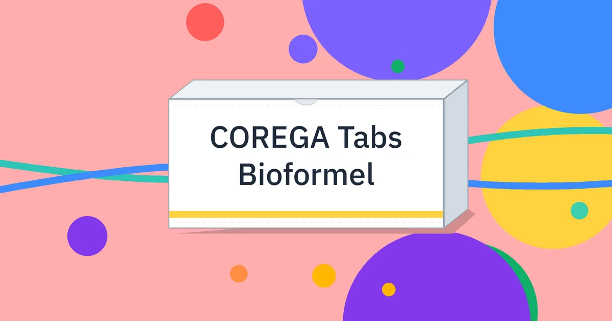 Symbolbild: Packung mit der Aufschrift COREGA Tabs Bioformel (PZN 13334211) – Verfügbarkeit und Bezug in Apotheken in Frankfurt am Main