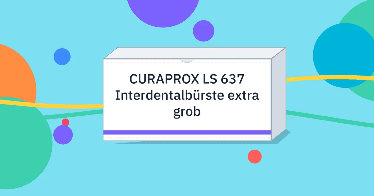 Symbolbild: Packung mit der Aufschrift CURAPROX LS 637 Interdentalbürste extra grob (PZN 03434839) – Verfügbarkeit und Bezug in Apotheken in Frankfurt am Main